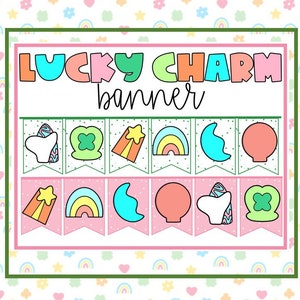 Lucky Charm Banner, St. Patrick's Day Banner, Happy St. Patrick's Day ...