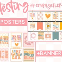 Testing Encouragement Banners, Testing Encouragement Posters, Testing ...