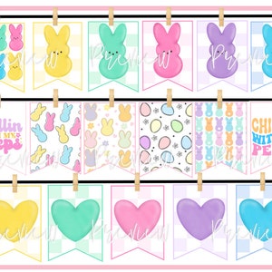 Peep Banner, Peeps, Easter Banner, Happy Easter, Spring Banner - Etsy