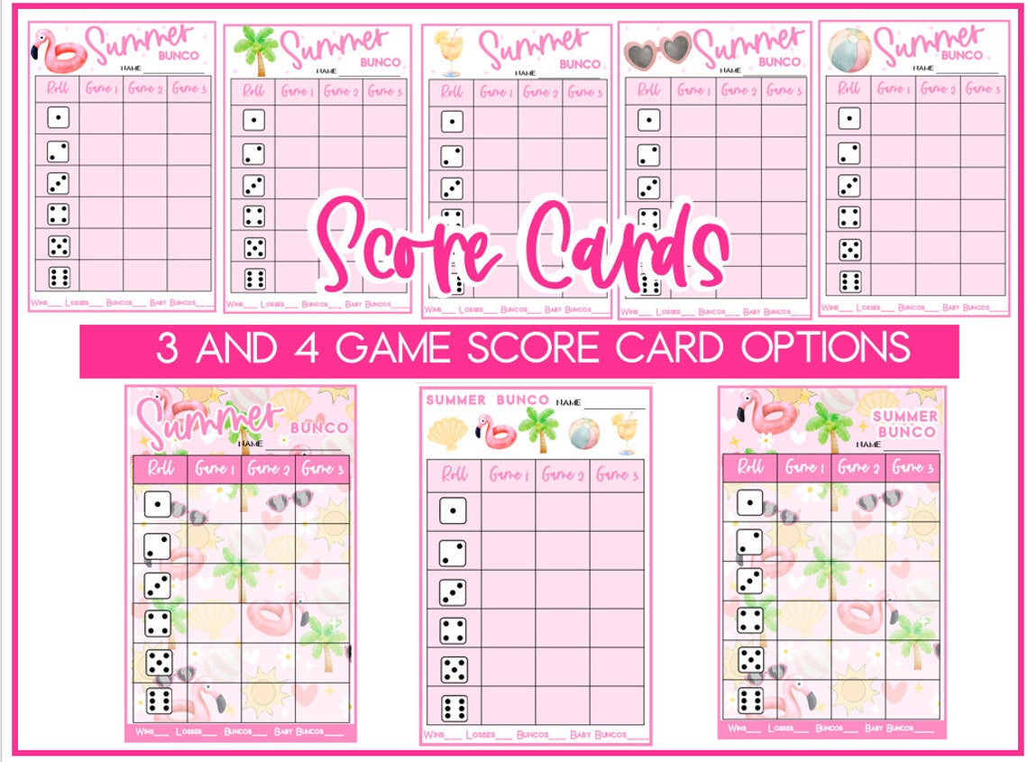 Summer BUNCO, Pool Party BUNCO, Bunco Night, Bunco Party, Summer Theme ...