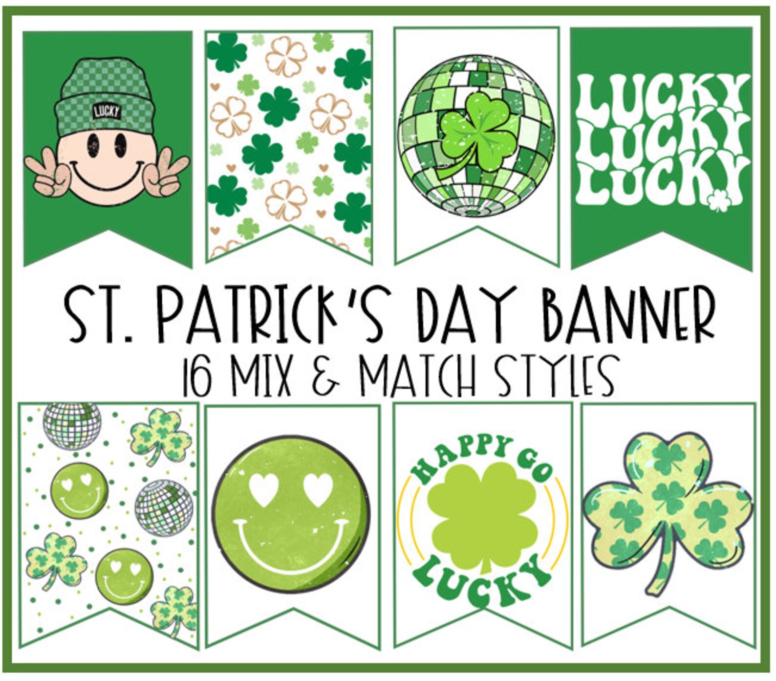 St. Patrick's Day Banner, Happy St. Patrick's Day, St. Patty's Day ...