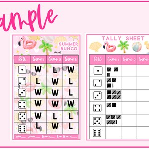 Summer BUNCO, Pool Party BUNCO, Bunco Night, Bunco Party, Summer Theme ...