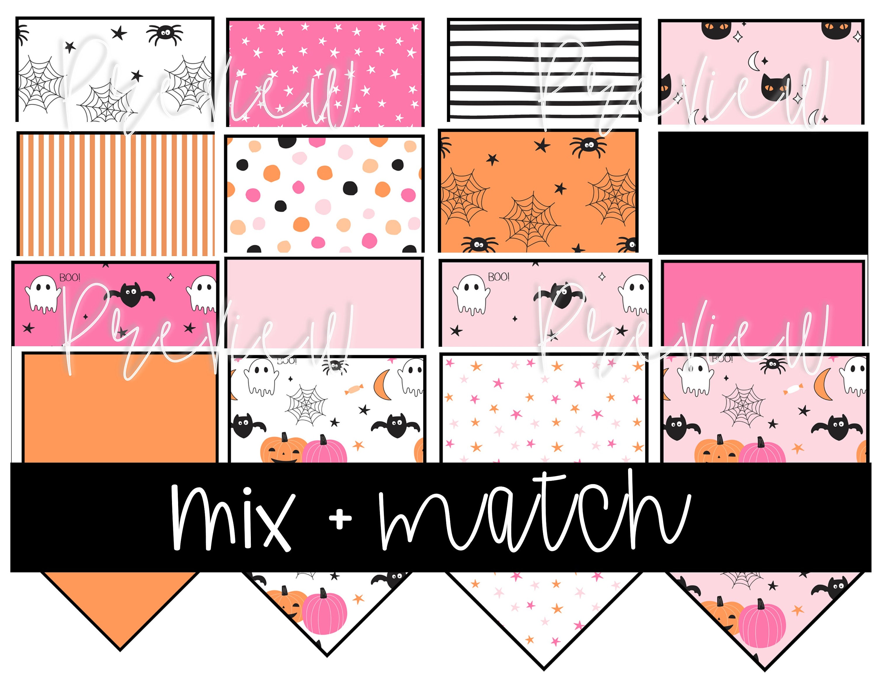 Cute Halloween Bunting Party Banner Printable, Instant Download, Banner ...