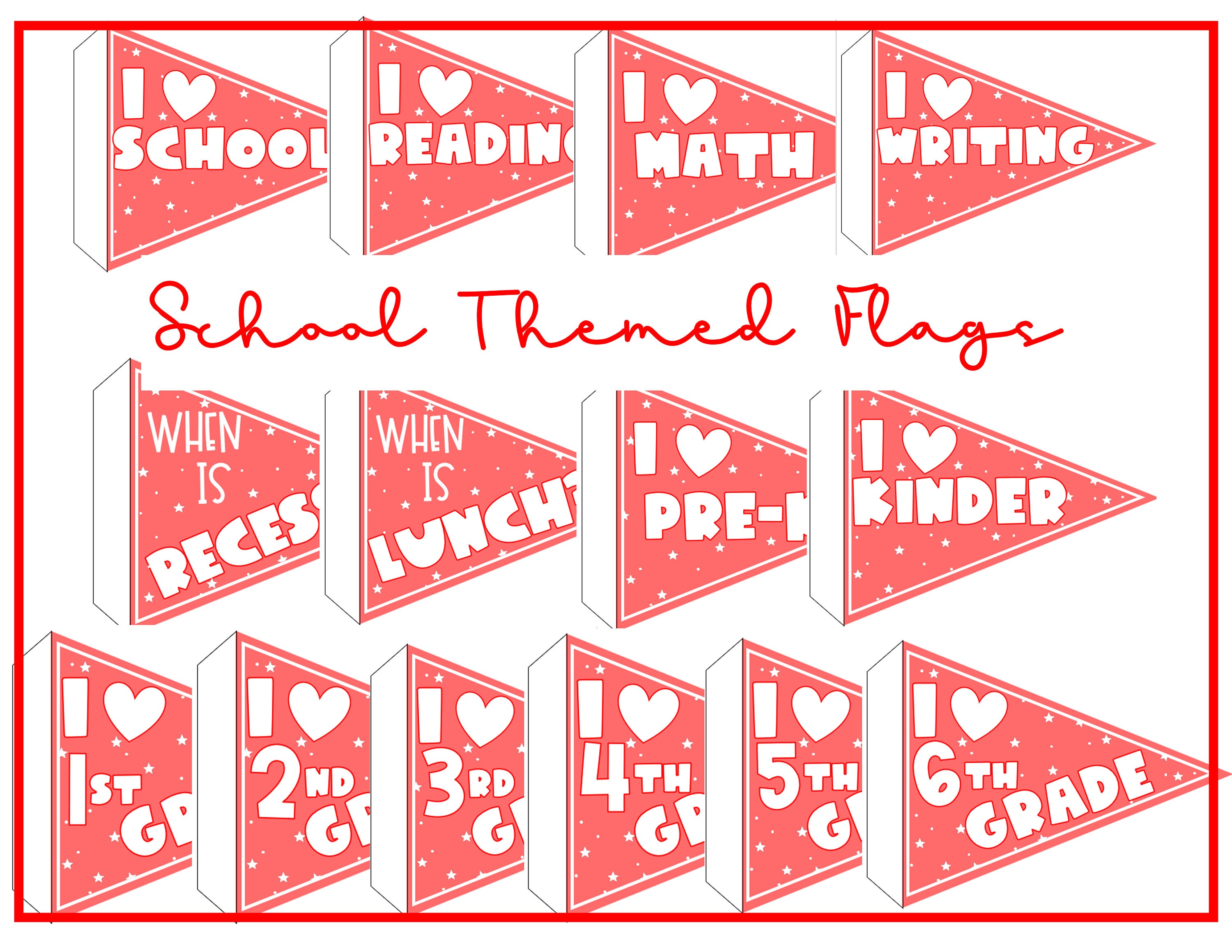 Elf Pennant Flags, Christmas Pennant Flags, Printable Flags - Etsy