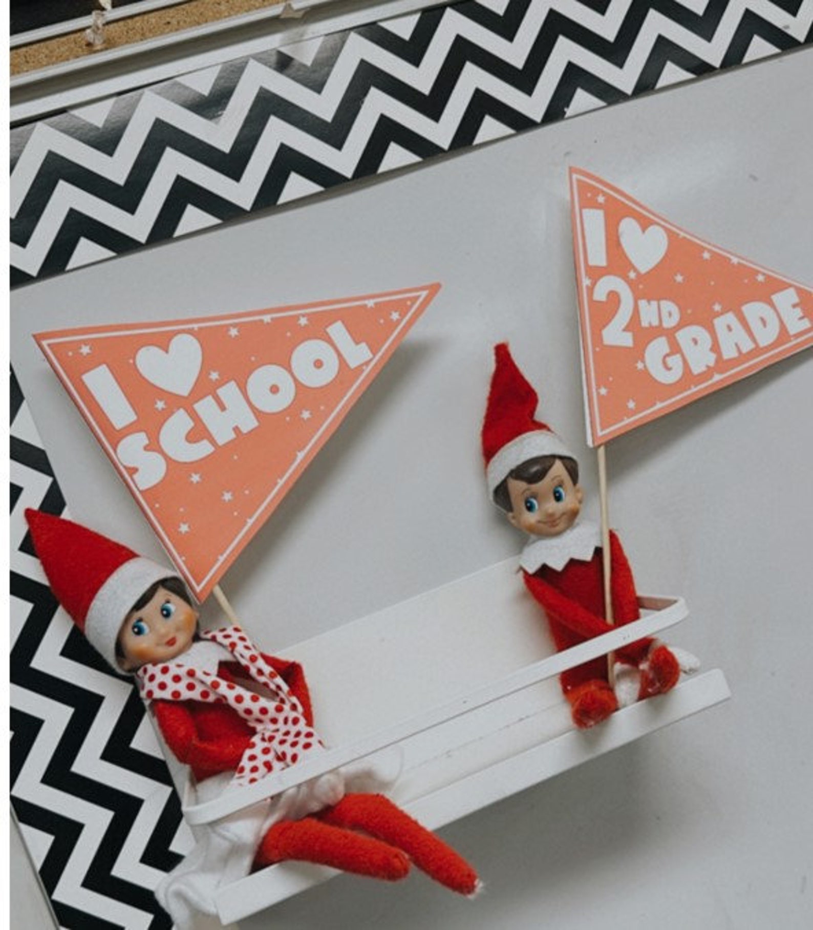 Elf Pennant Flags, Christmas Pennant Flags, Printable Flags - Etsy