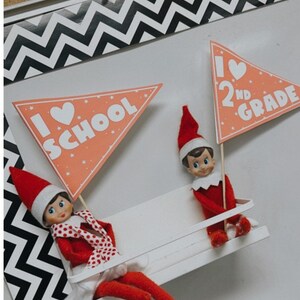 Elf Pennant Flags, Christmas Pennant Flags, Printable Flags - Etsy