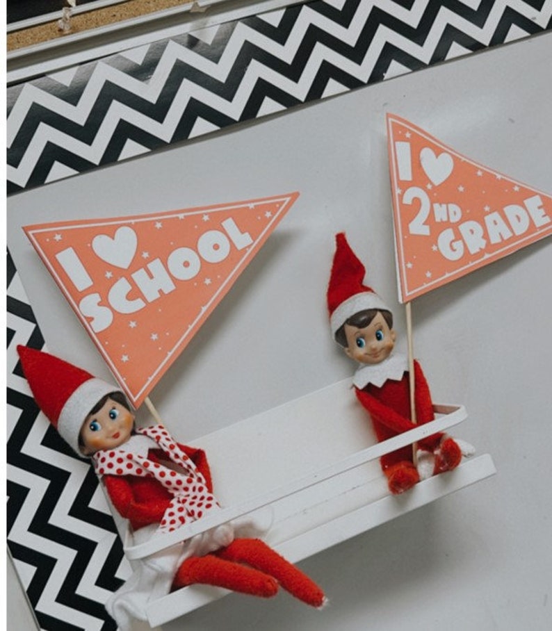 Elf Pennant Flags, Christmas Pennant Flags, Printable Flags - Etsy