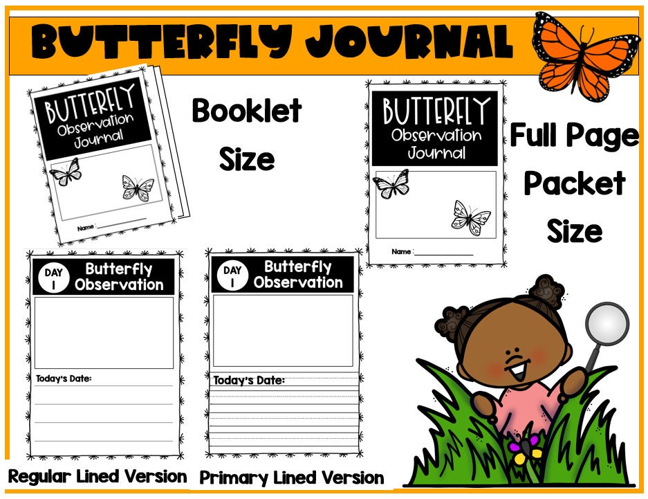 Butterfly Observation Journal - Etsy