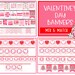 Pink Valentine's Day Banner, Happy Valentine's Day, Valentine Banner ...