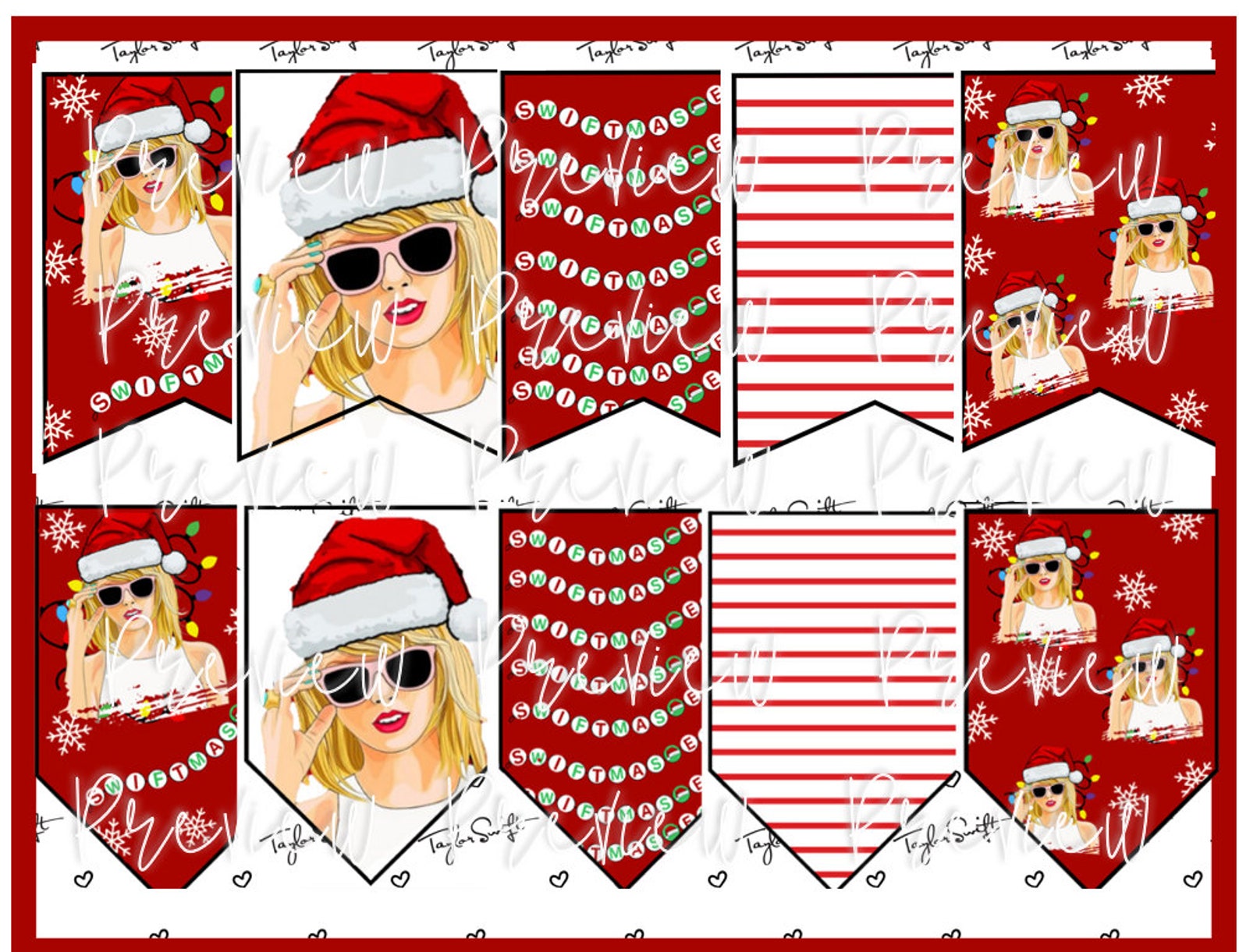 Swiftmas Banner, Merry Swiftmas, Taylor Swift Inspired Banner, Tswift ...
