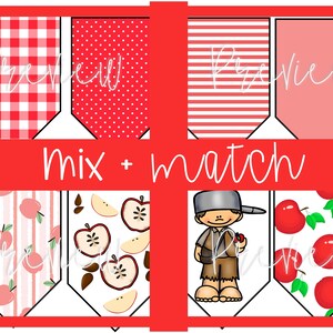 Apple Party Bunting Banner Digital Download Printable - Etsy