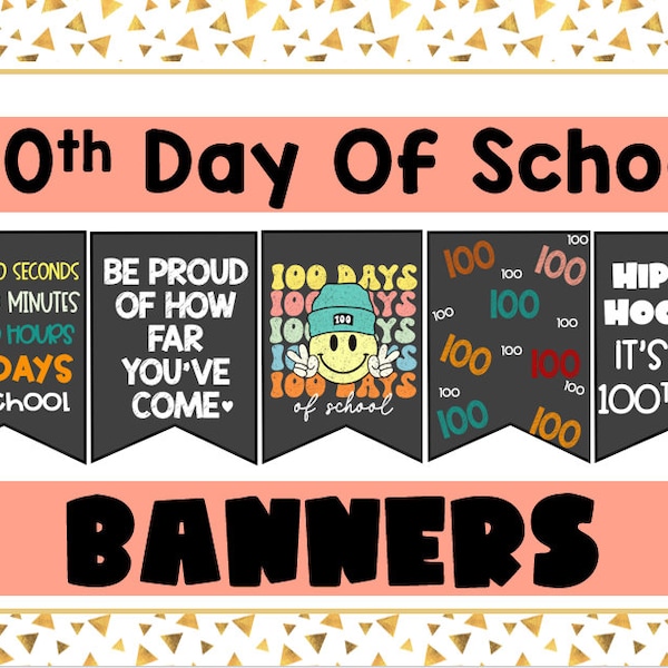 100 Days of School - Etsy