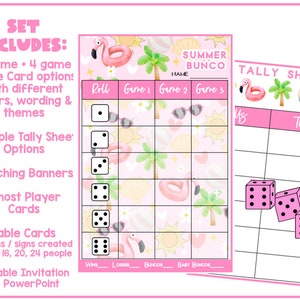 Summer BUNCO, Pool Party BUNCO, Bunco Night, Bunco Party, Summer Theme ...