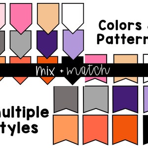50+ Halloween Pennant Designs, Halloween Party Bunting Banner, Instant ...