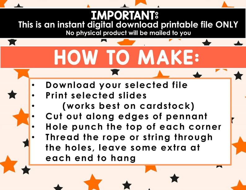 50+ Halloween Pennant Designs, Halloween Party Bunting Banner, Instant ...