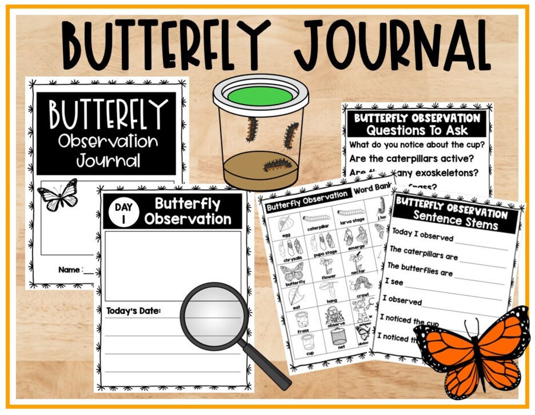 Butterfly Observation Journal - Etsy