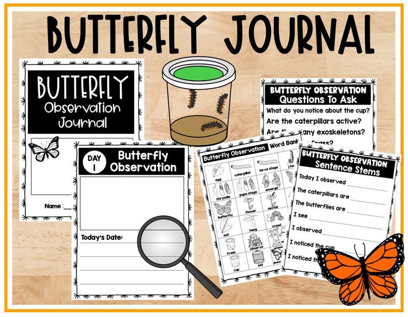 Butterfly Observation Journal - Etsy