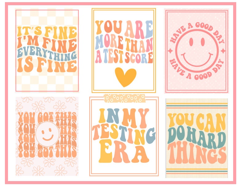 Testing Encouragement Banners, Testing Encouragement Posters, Testing ...