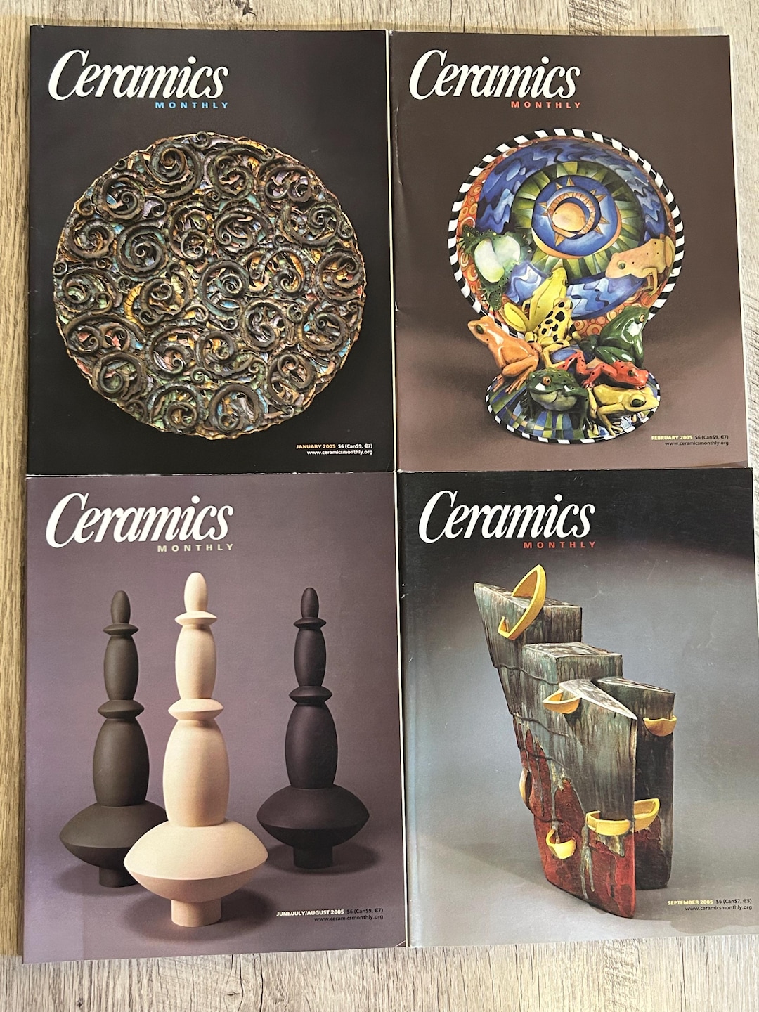 Ceramics Monthly Magazine - 4 Vintage Issues: January 2005, February ...