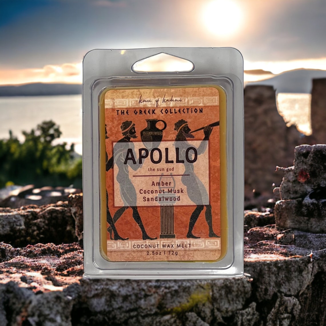 Apollo Wax Melt I Coconut Wax Clamshell I Strong, Long-lasting ...