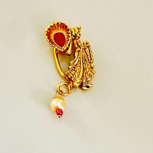 Diwali, Nose Ring, Nath , Non Piercing, Nose Cuff, Indian Wedding ...