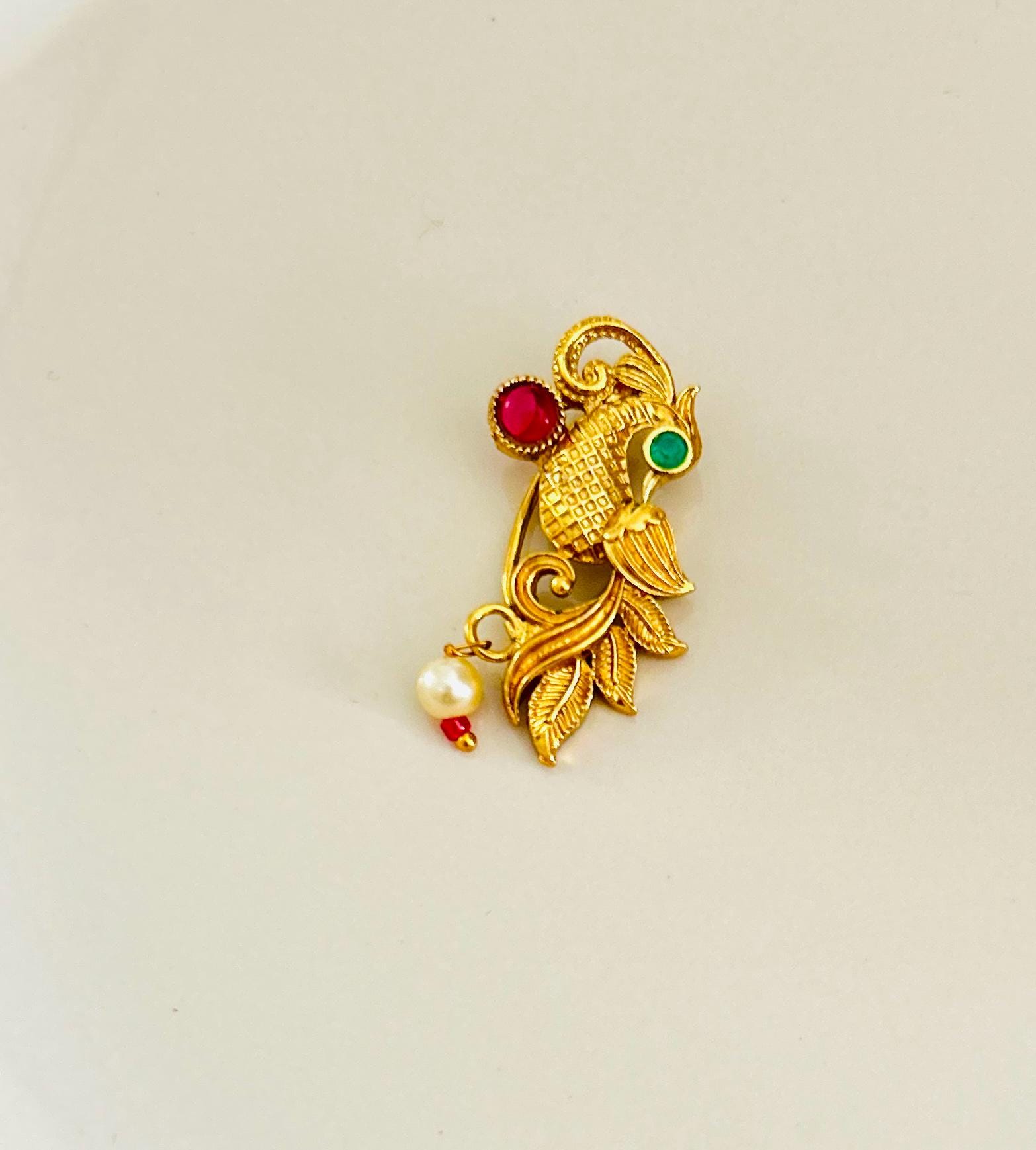 Diwali, Nose Ring, Nath , Non Piercing, Nose Cuff, Indian Wedding ...