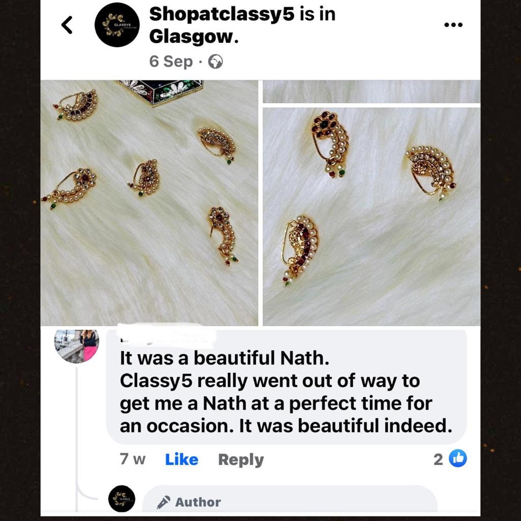 Diwali, Nose Ring, Nath , Non Piercing, Nose Cuff, Indian Wedding ...