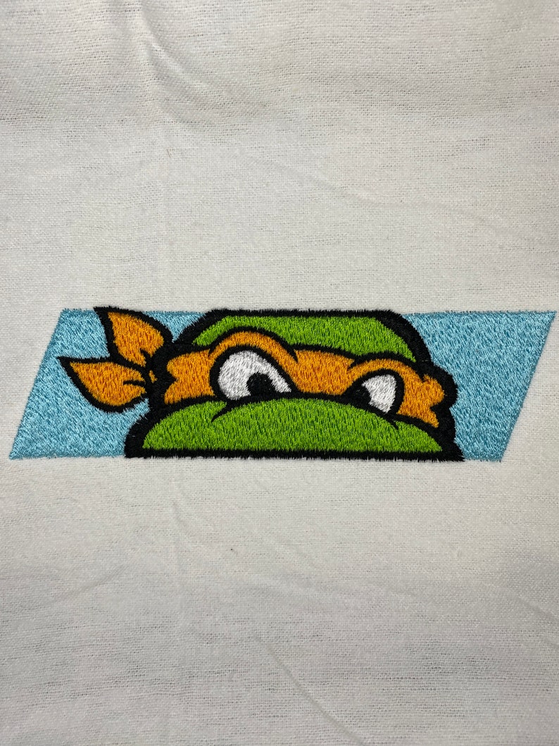 Mutant Ninja Turtles Michelangelo Embroidery Design, Kids Embroidery ...