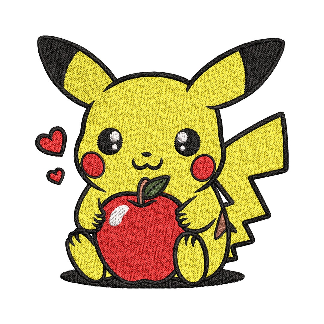 Pokemon Pikachu Embroidery Design, Machine Embroidery Design, Digital ...