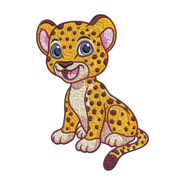 Leopard Embroidery Designs - Etsy