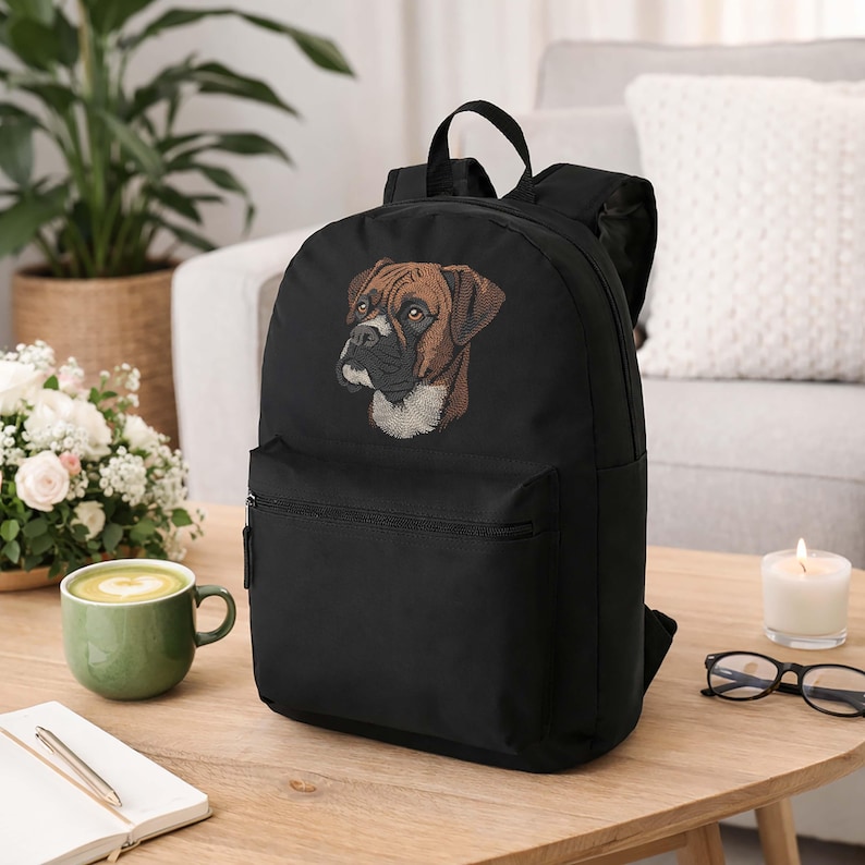 Boxer Dog Embroidery Design – Realistic Pet Portrait, 6 Sizes, Instant ...
