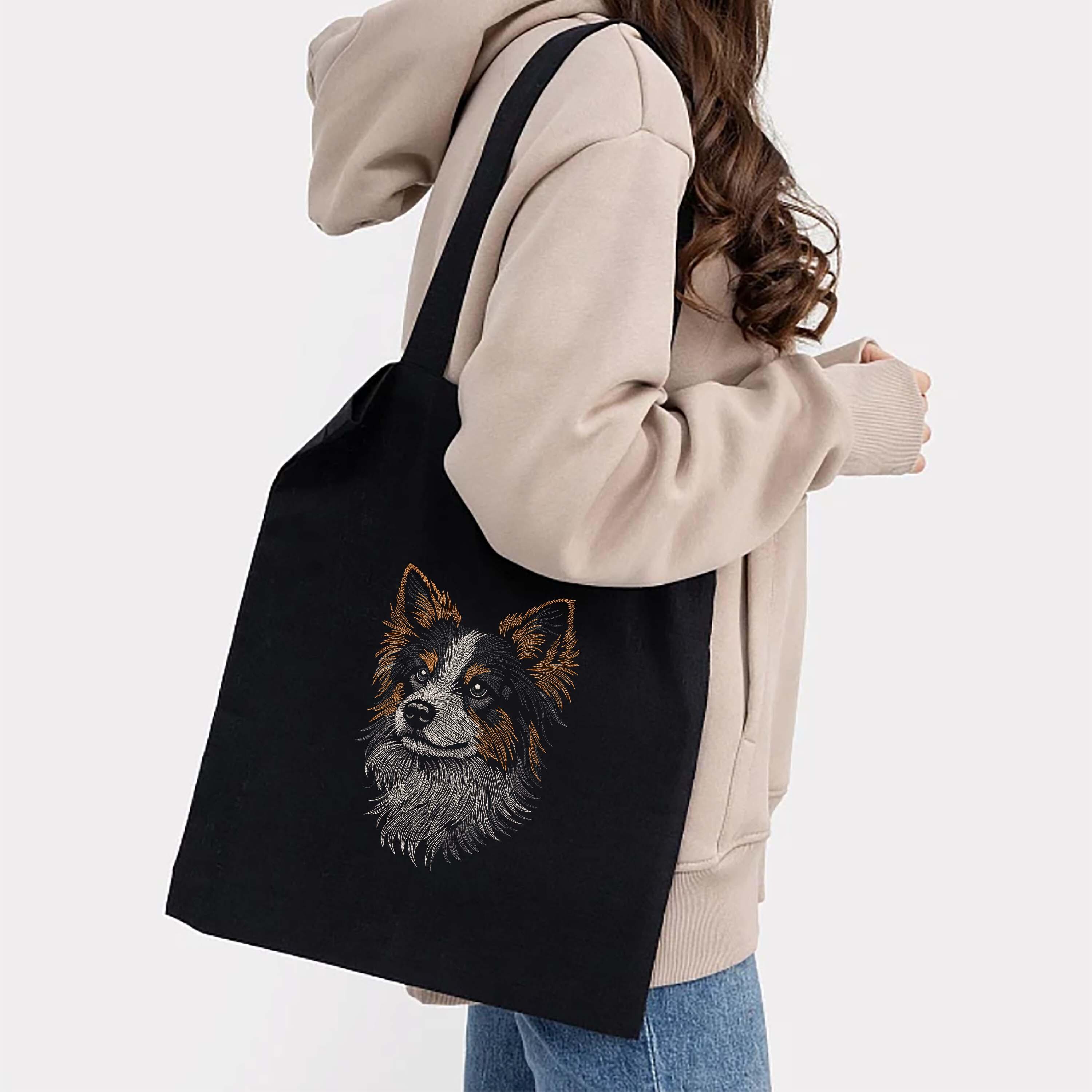 Border Collie Embroidery Design | Dog Portrait Machine Embroidery File ...