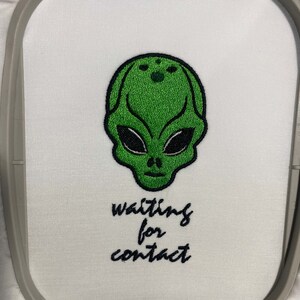 Alien Head Machine Embroidery Design 4 Sizes Digital Embroidery File ...