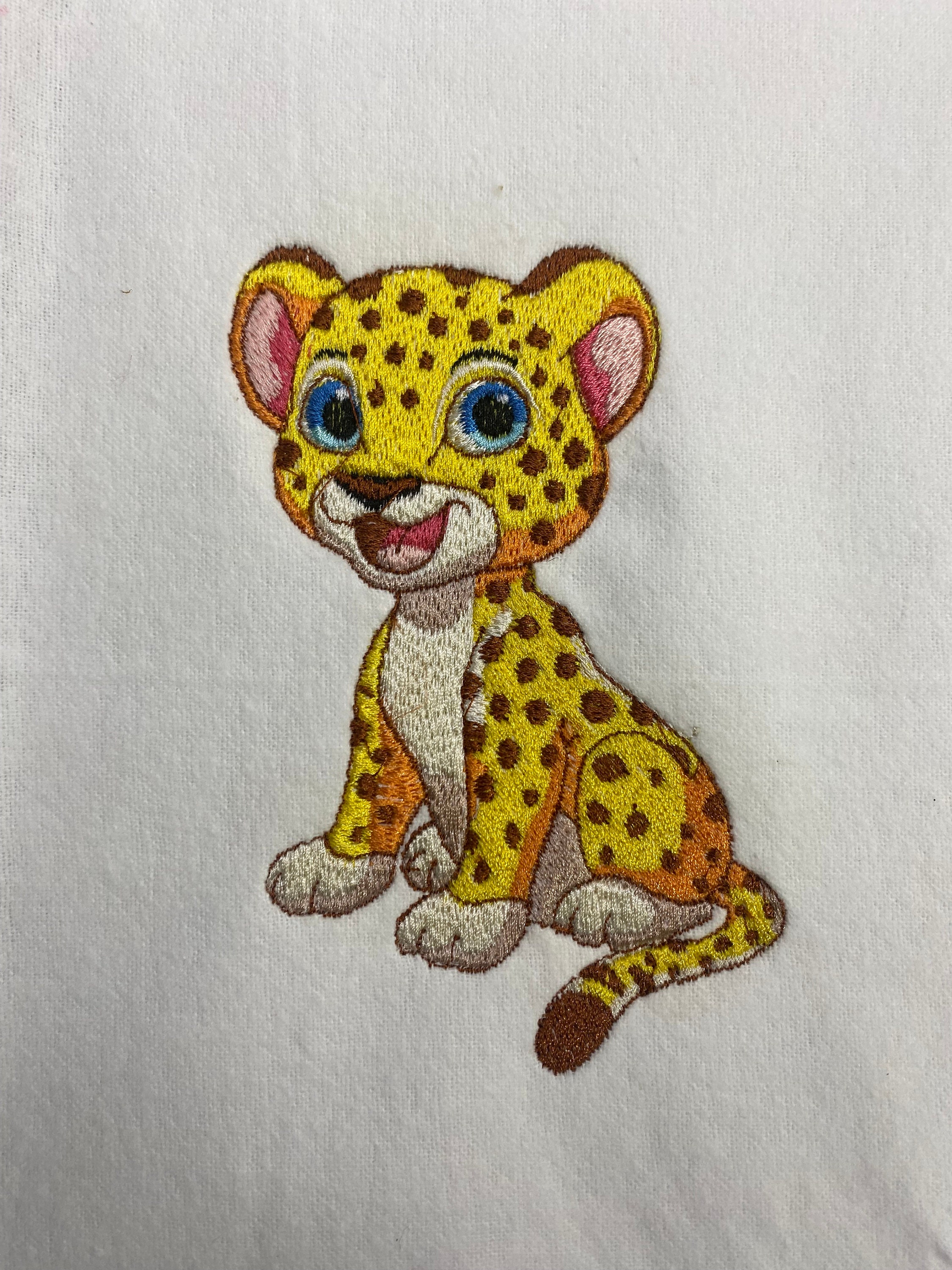 Baby Leopard Embroidery Design, Machine Embroidery Design, Digital ...