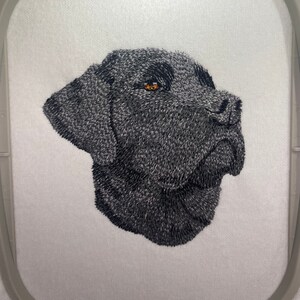 Black Labrador Retriever Dog Machine Embroidery Design 1 Size Digital ...