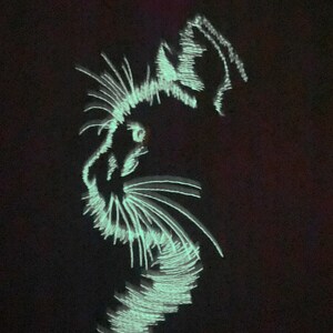 Cat Shadow Machine Embroidery Design - 1 Size - Digital Embroidery File ...