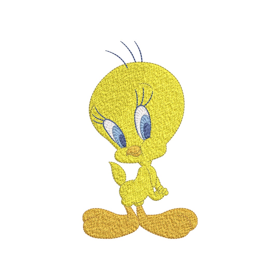 Tweety Bird the Yellow Canary From Looney Tunes Machine Embroidery ...