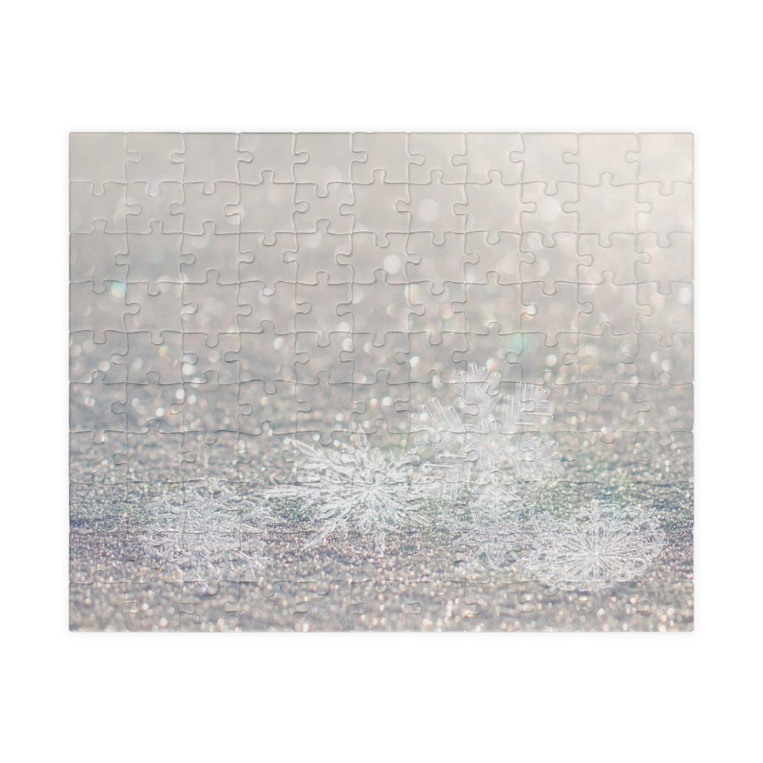Jigsaw Puzzle, Impossible Snow Design, Holiday Gift, White Elephant ...