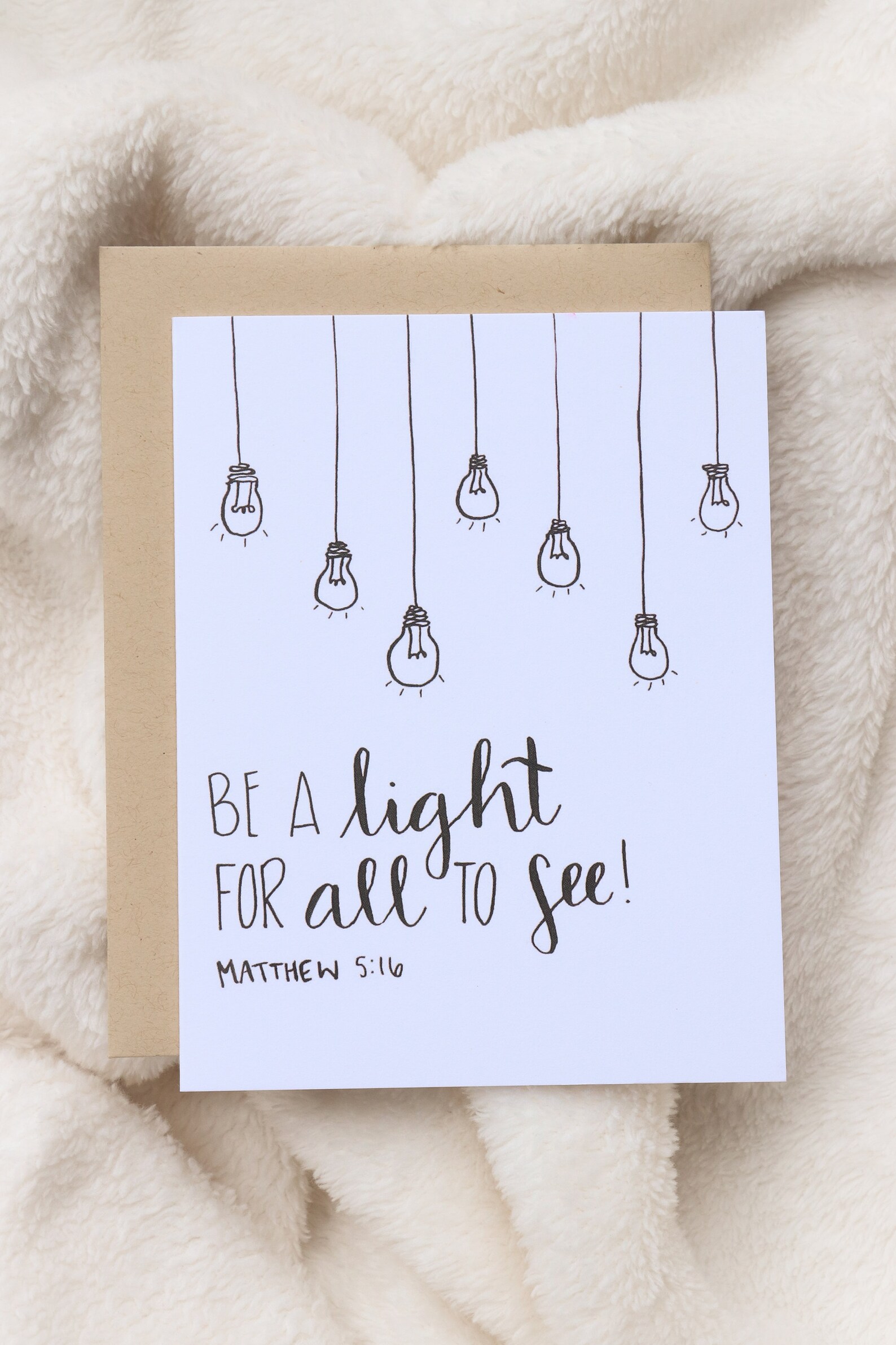 Be A Light for All to See (single Card) - Etsy