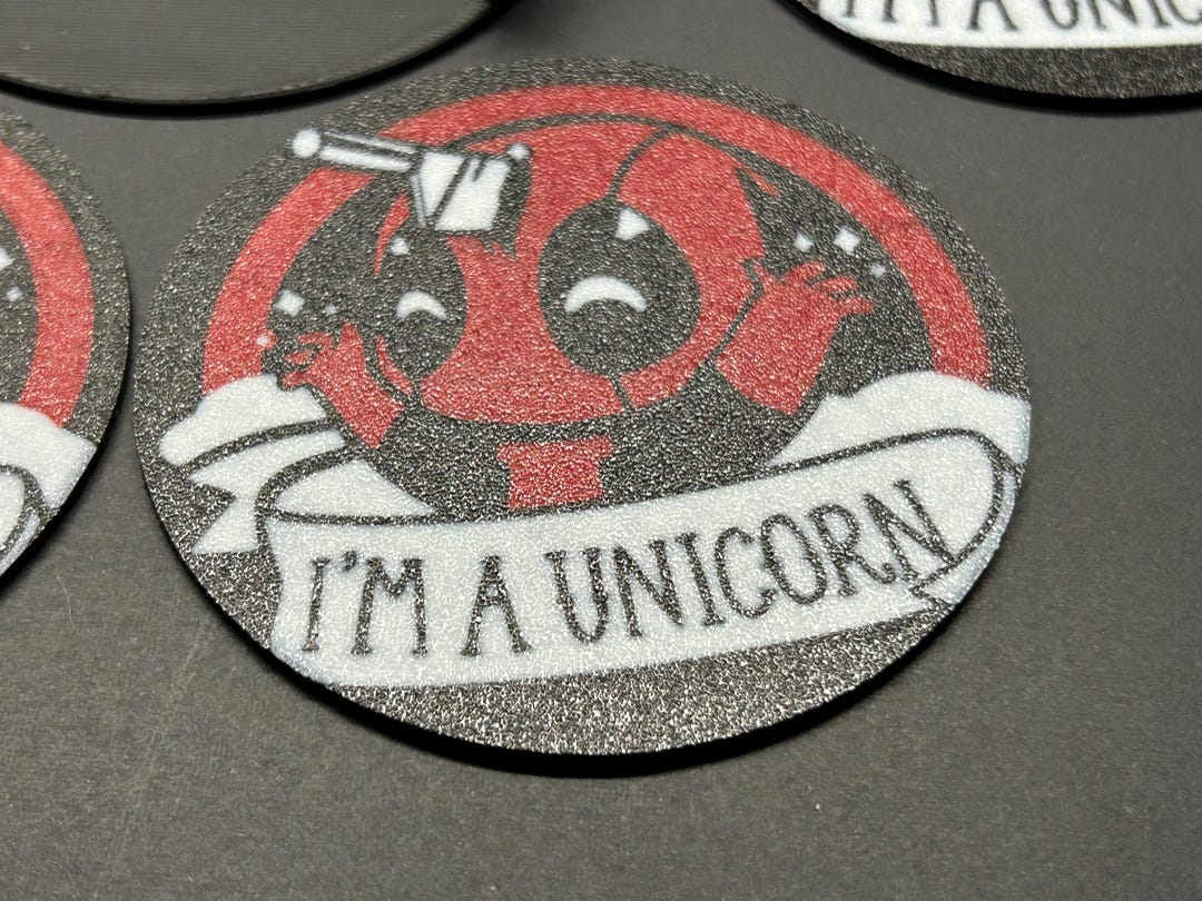 3D Printed Deadpool Coaster Set With Holder 6 Coasters - Etsy