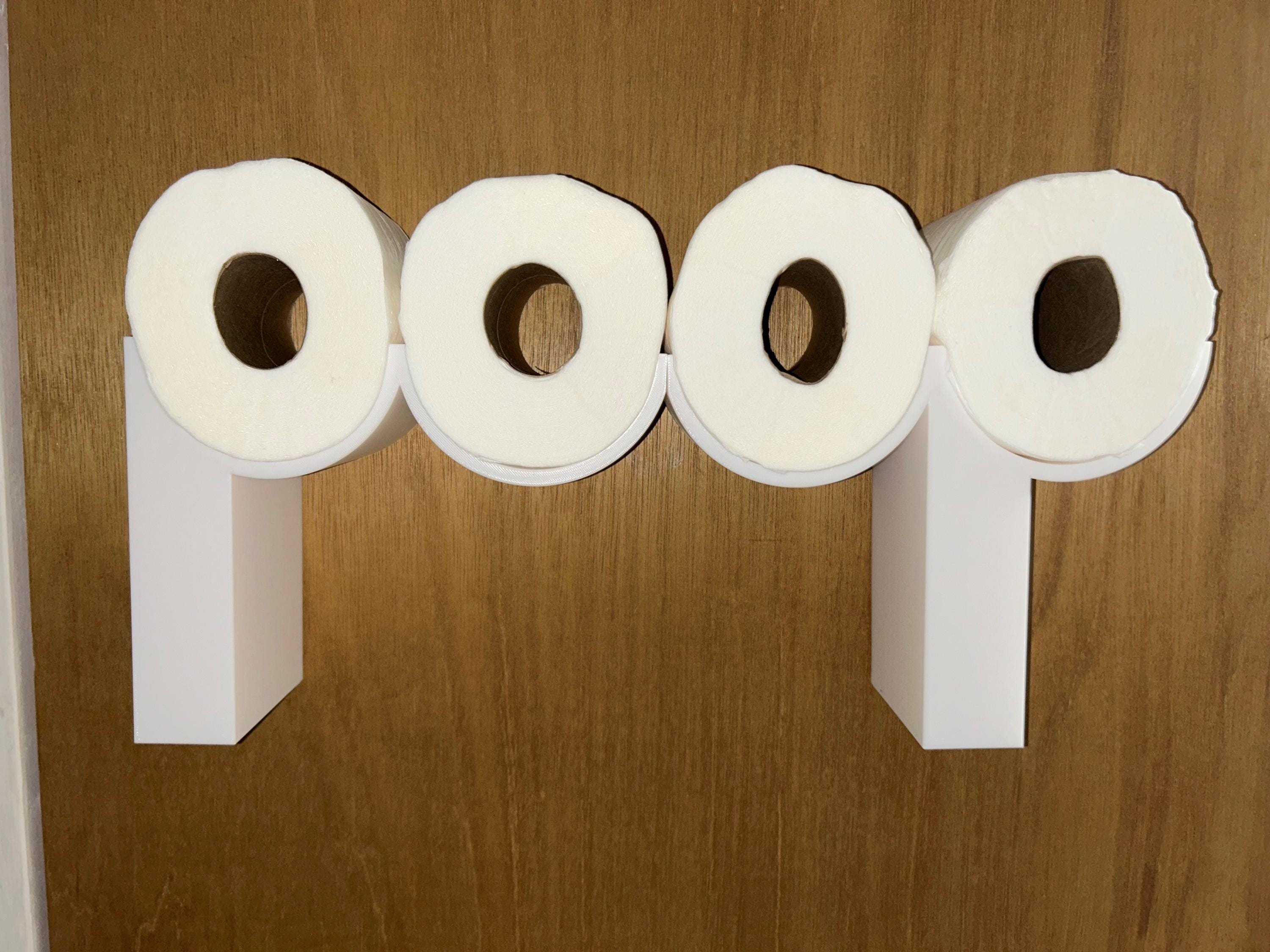 Funny 3D Printed Toilet Paper Holder | POOP Display | Bathroom Decor ...