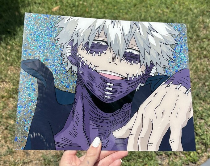 Dabi Glitter 11 X 8.5 |MHA| Anime Glass Painting - Etsy