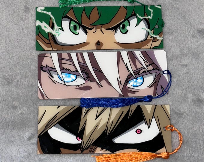 Anime Eyes Bookmarks! |JJK, MHA| | Bakugo and Deku Available - Etsy
