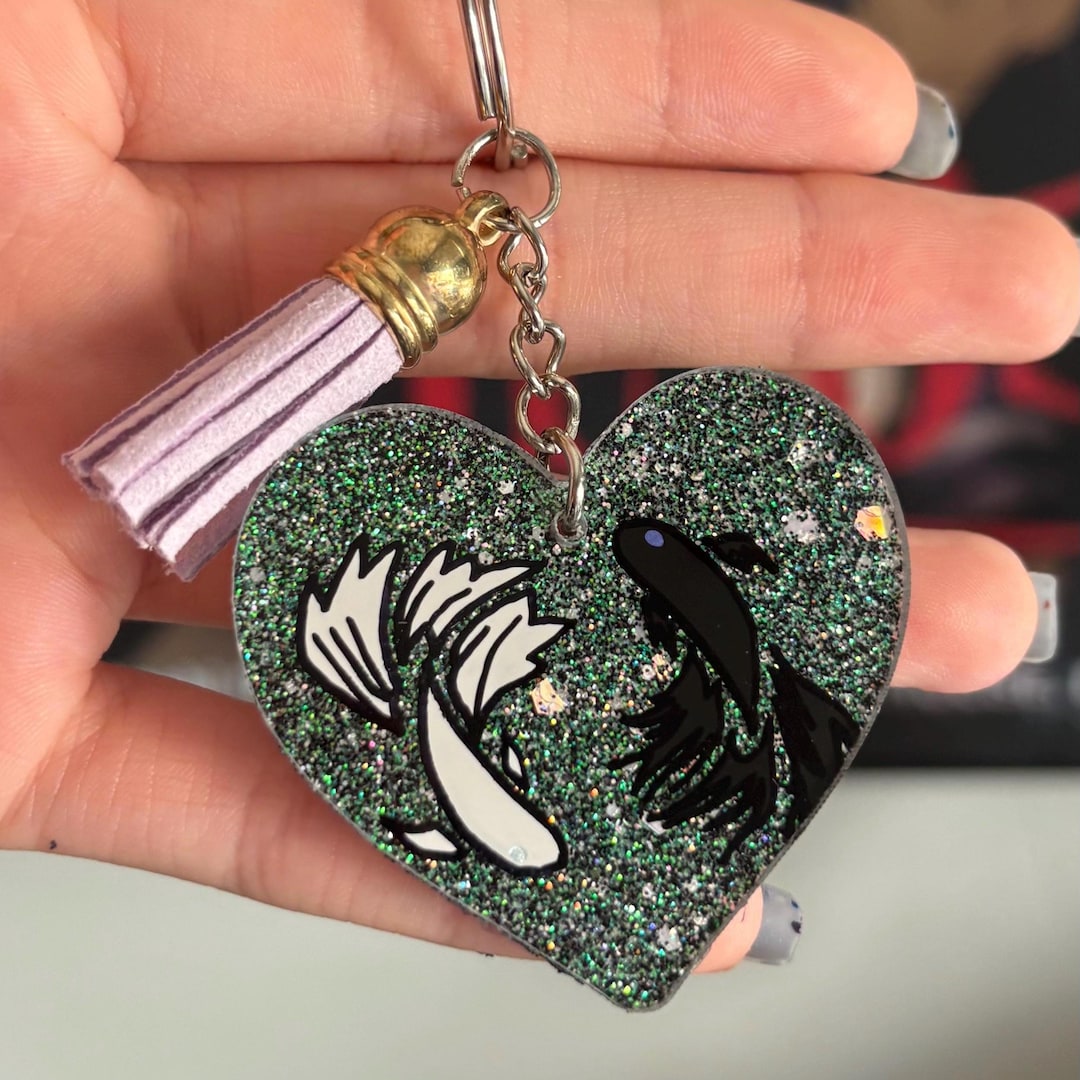 Anime Matching Heart Keychains |fruba, Jjk Beta Fish Left| - Etsy