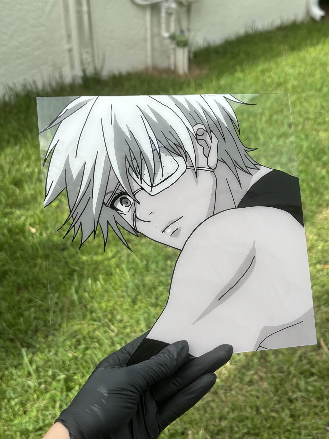 Ken Kanki TG Anime Glass Painting 8x8 - Etsy