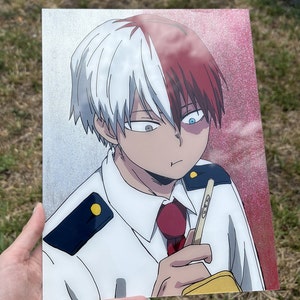 Shoto Todoroki Ice Cream 11 X 8.5 MHA Anime Glass Painting - Etsy