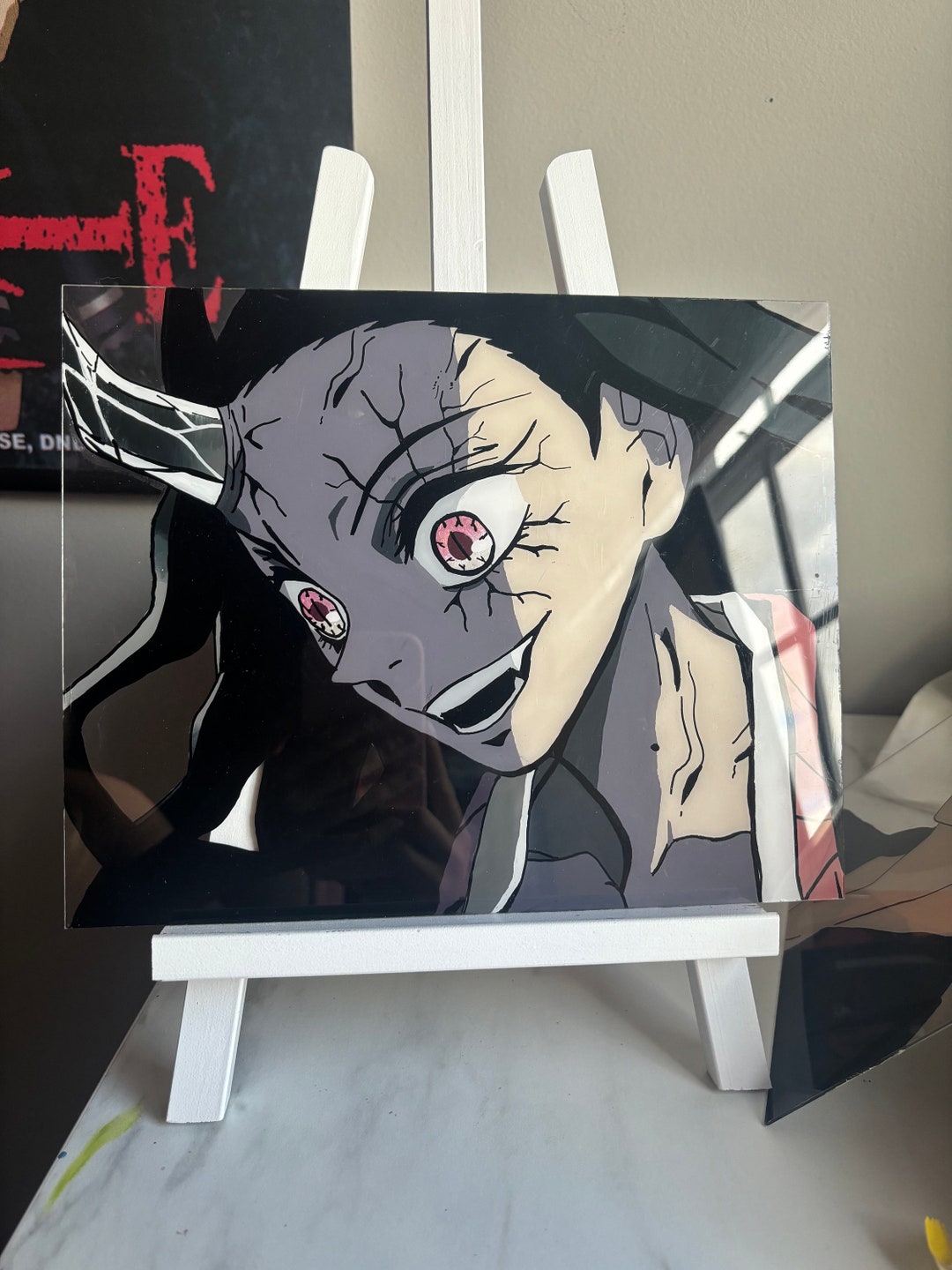 Nezuko Kamado Demon Slayer Anime Glass Painting - Etsy UK
