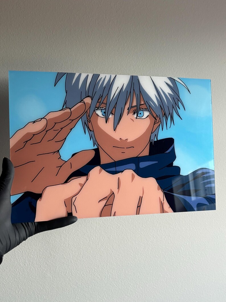 Gojo Satoru 8 X 12 JJK Anime Glass Painting - Etsy