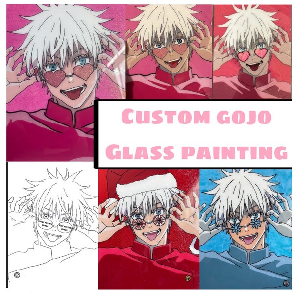 Gojo Anime Painting - Etsy