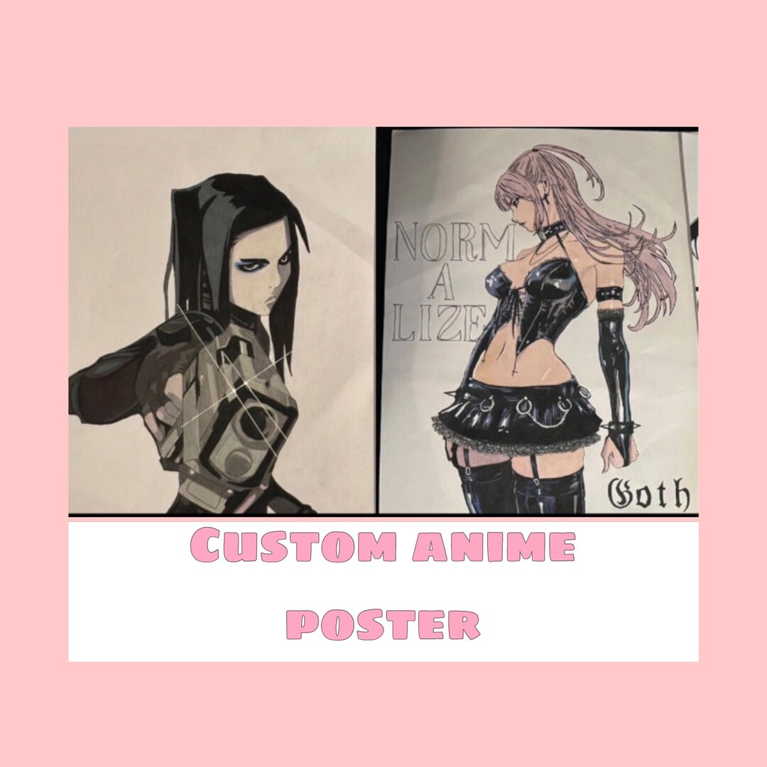 Customizable Anime Poster - Etsy